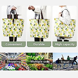 ZIXINZIYI Reusable Shopping Bags, Eco-friendly Shopping Bags, Waterproof Tote Bags, Washable Foldable Shopping Bags (Tote Bag-14)