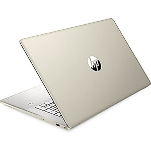 HP Laptop 17-cn0052ds 17.3" FHD(1920 x 1080) IPS, Intel Celeron N4120, Intel UHD Graphics 600, 4GB DDR4 RAM, 128GB SSD Storage, Windows 11 Home, Pale Gold (Renewed)