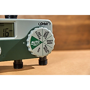 Orbit 56082 3-Outlet Hose Watering Timer, Green