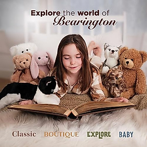 Bearington Boomer The Stuffed Bunny, 10.5 Inch Stuffed Bunny Plush