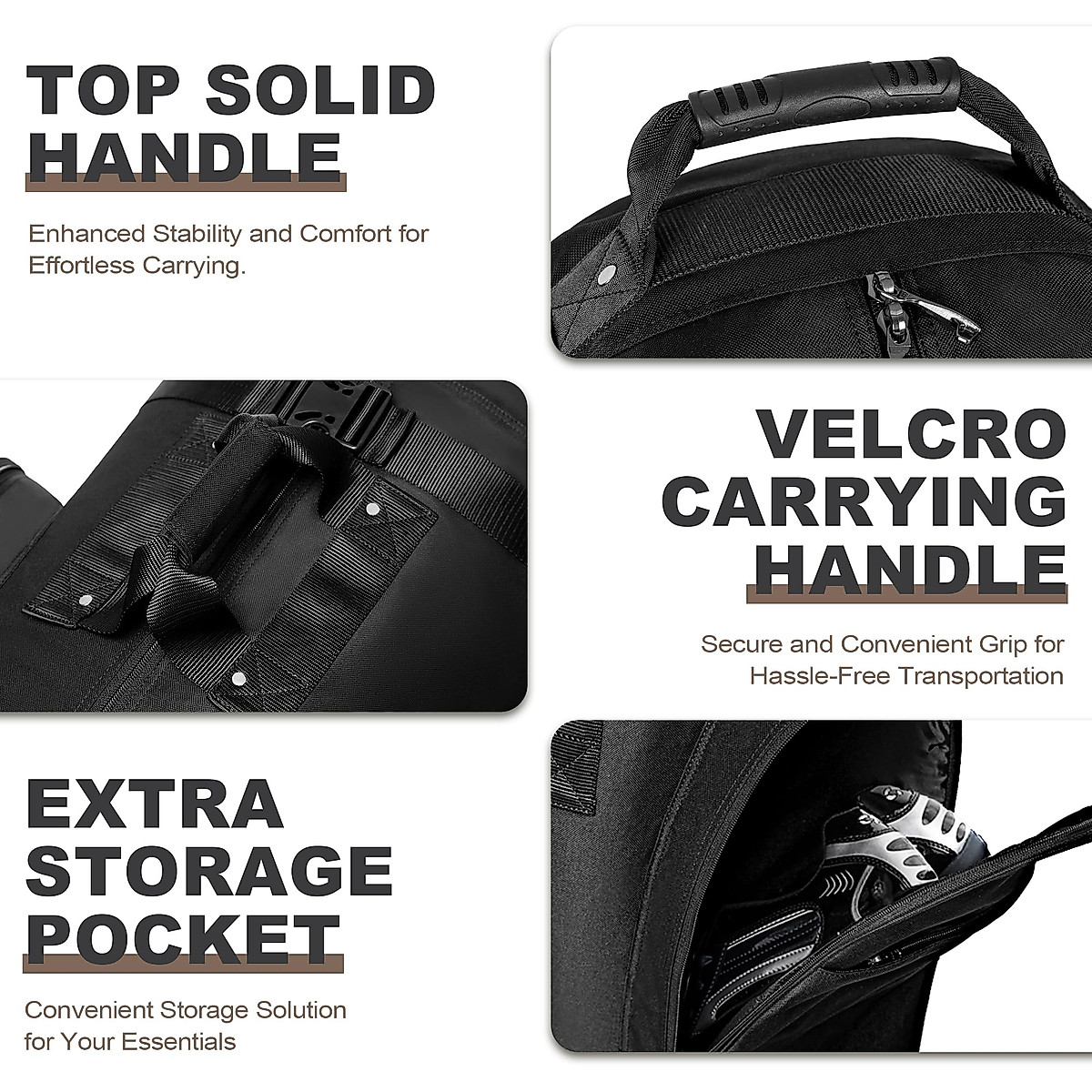 Himal Outdoors Golf Travel Bag - Heavy Duty 600D Polyester Oxford Wear-Resistant, Excellent Zipper Universal Size with Wheels, Soft-Sided Golf Club Travel Cover to Protect Clubs