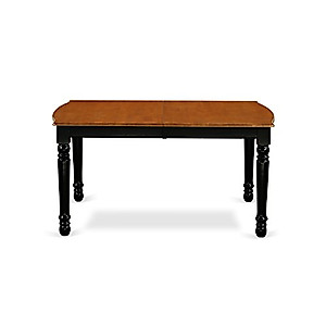 East West Furniture DOKE9-BCH-LC Dining Set, Large, Black/Cherry