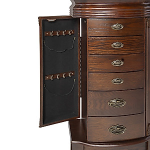 Powell Italian Influenced Transitional Espresso Jewelry Armoire