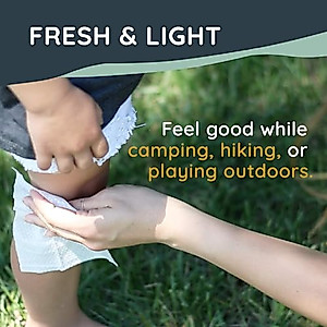 Venture Wipes Natural Mosquito Repellent Wipes - DEET-Free Bug Repellant - Long Lasting Insect Repellent Wipes - Travel Friendly - Citronella, Peppermint, and Rosemary Infused - 15 Count Bag