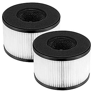 BS-03 H13 True HEPA Replacement Filter, Compatible with PARTU Air Purifier BS-03 Part U and Part X, 3 in 1 Air Filter True HEPA Filter Activated Carbon Filter, 2 Pack