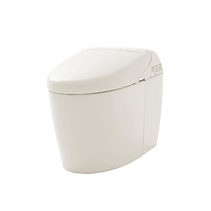 TOTO MS988CUMFG#01 NEOREST RH Dual Flush 1.0 or 0.8 GPF Toilet with Intergeated Bidet Seat and EWATER White-MS988CUMFG, Cotton White