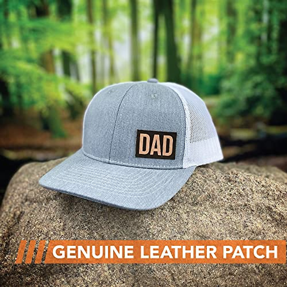 CRAVE HATS Dad Hat, Dad Trucker Hat, Dad Gifts, Dad Hat for Men, New Dad Hat (Gray/White)