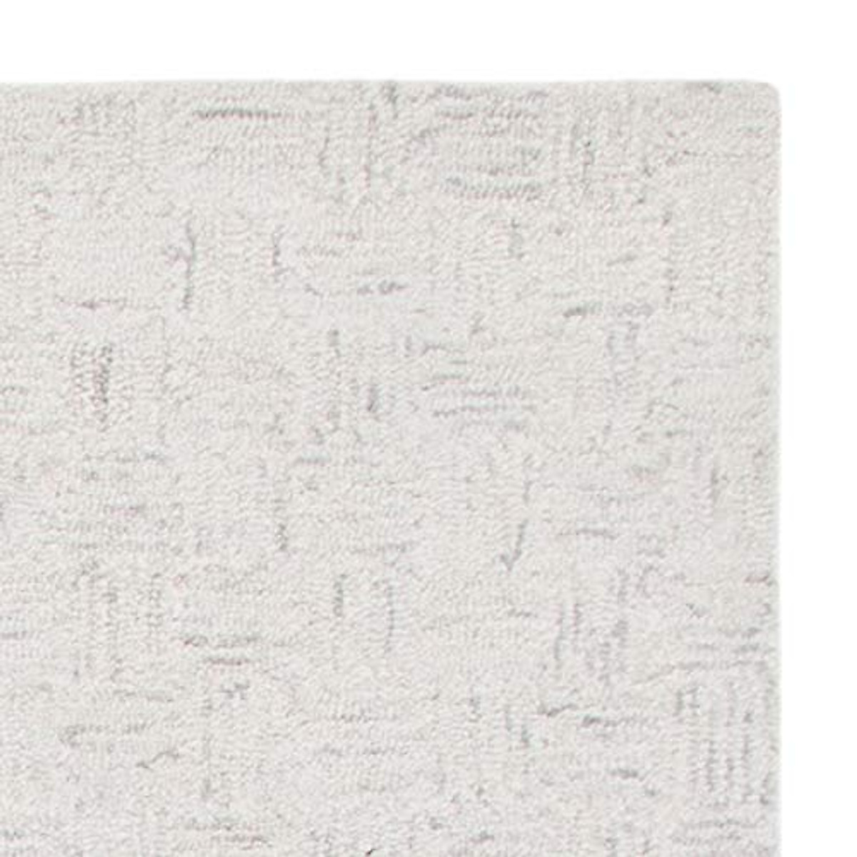 SAFAVIEH Micro-Loop Collection 8' x 10' Light Grey/Ivory MLP537F Handmade Premium Wool Area Rug
