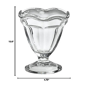 Anchor Hocking 4.5-Ounce Footed Sherbet Bowls, Set of 12 -