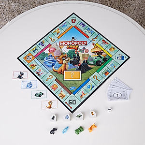 Hasbro Gaming Monopoly Junior Board Game for Kids Ages 5 and Up, 2-4 Players, Family Games