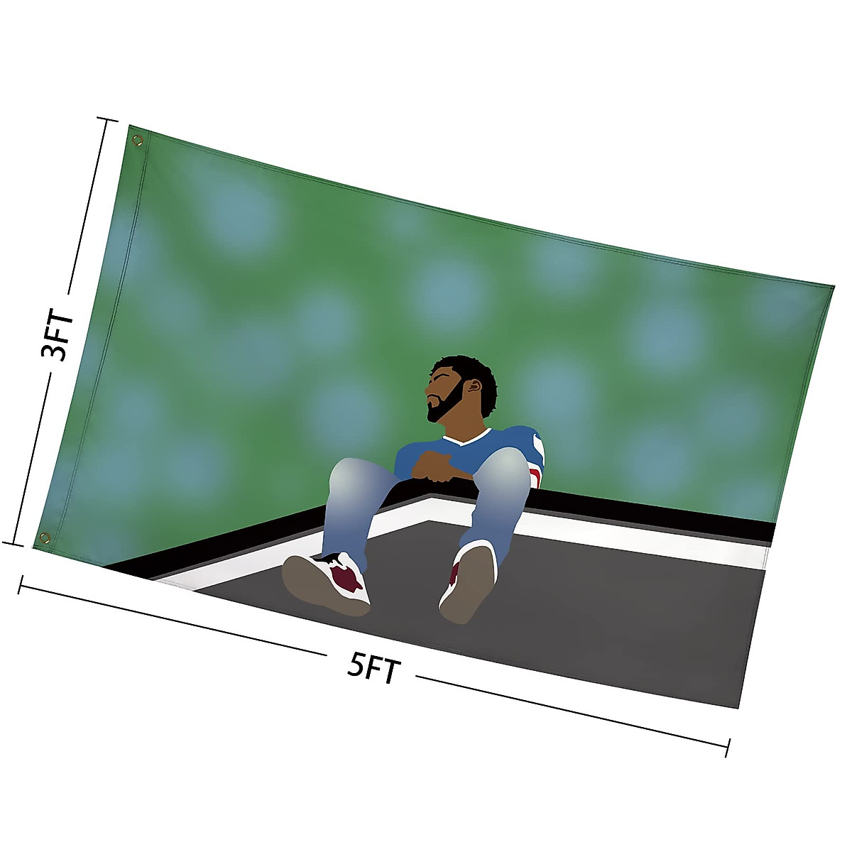 BucksIN Hip Hop Cole Flag Cool Flags 3x5 Feet Banner Funny Flags For Room Guys College Dorm Man Cave Bedroom Wall Decor Hangings Outdoor Indoor