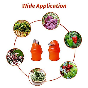 YBB 12 Pcs Gardening Silicone Thumb Knife Harvesting Tool, Separator Finger Plant Fruit Picking Knife Garden Tool (S)