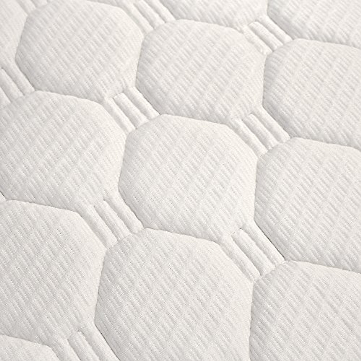 BioPEDIC Hybrid Micro Coil and Memory Foam Mattress Topper, Twin, White