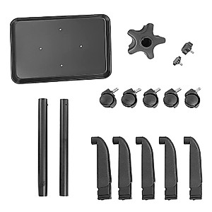 Salon Rolling Tray,Tattoo Tray Rolling Trolley Adjustable Height Utility Cart, Beauty Salon Clinic Spa Service Instrument Storage Tray(Black)