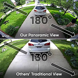 WYZE Floodlight Camera Pro, 3000-Lumen LEDs, 180° Wide View, 2K HD Outdoor Security Camera, Motion Detection, 105dB Siren, Cloud & Local Storage, Color Night Vision, for Home Surveillance, Wired