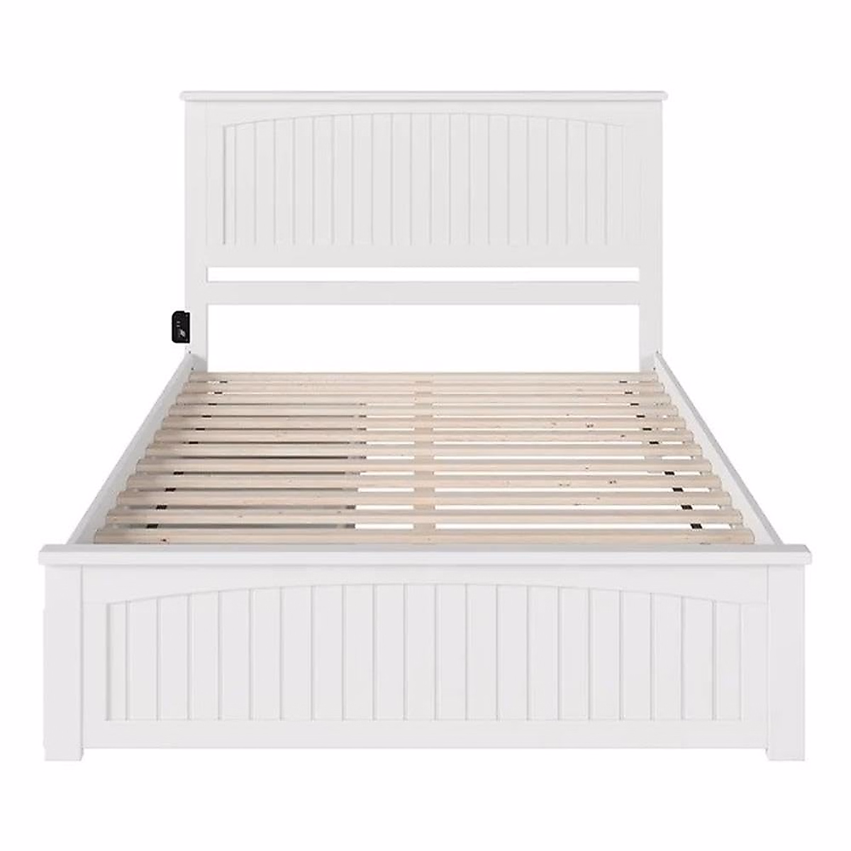 Leo & Lacey Urban Queen Storage Platform Bed in White