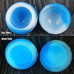 Glow in Dark Pokeball Wax Oil Silicone Jar Nonstick Herb Stash Container for Storage Sticky Concentrations,Pill,Lip Balm (Glowing Pokeball)