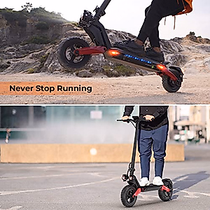 Circooter Raptor Electric Scooter Adult with Smart APP, 800W Motor, 28 Mph Top Speed, 25 Miles Range, 10 inches All Terrain Tires Off Road E Scooter, Dual Charger Ports & Storage Bag - Raptor