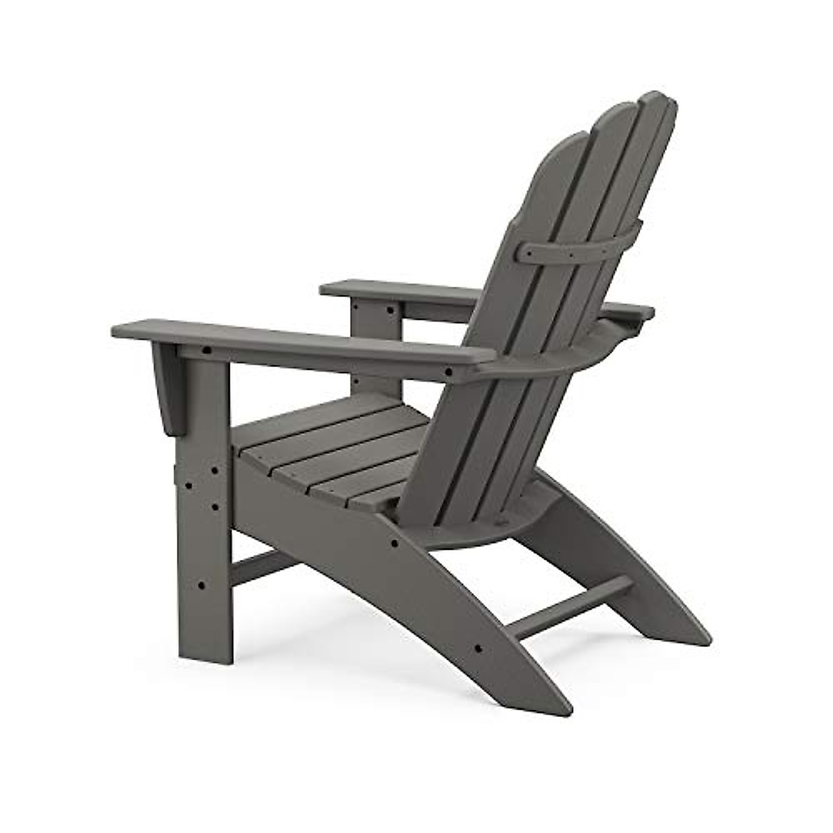 POLYWOOD AD600 Vineyard Curveback Adirondack Chair, Teak