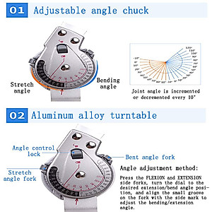 PHASFBJ Knee Orthosis Support, Adjustable Joint Injury Splint Hinged Orthopedic Knee Brace for Post-Op Meniscus Rehabilitation Ligament Care Fracture Fixed Double Side Airbag