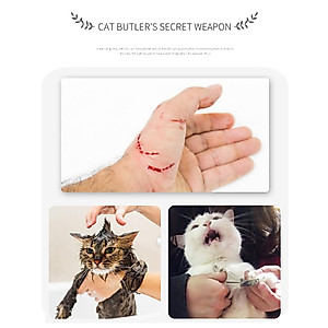 Cat Muzzle Breathable Cat Hood Adjustable Kitten Astronaut Transparent Helmet Prevent from Cats Biting Chewing Grooming Cat Bubbles Mask for Aggressive Cat (S)