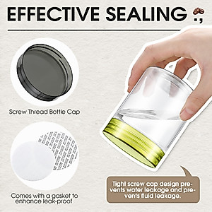 Blushtier 120 Pcs 8 oz Plastic Jars with Lids Clear Round Leakproof Storage Containers Empty Refillable Plastic Jars for Travel Storage Face Creams Kitchen Household Food Spice (Classic Color)