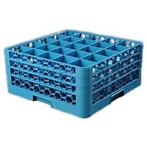 Carlisle RG25-314 Opticlean Compartment Glass Rack with 3 Extenders