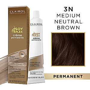 Clairol Professional Permanent Crème, 3n Med Neutral Brown, 2 oz. (Pack of 1)