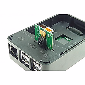 Black Protective Case/Box/Enclosure for Raspberry Pi Model B/ 2/3 with Aluminum Heatsink Cooler - Access to All Ports