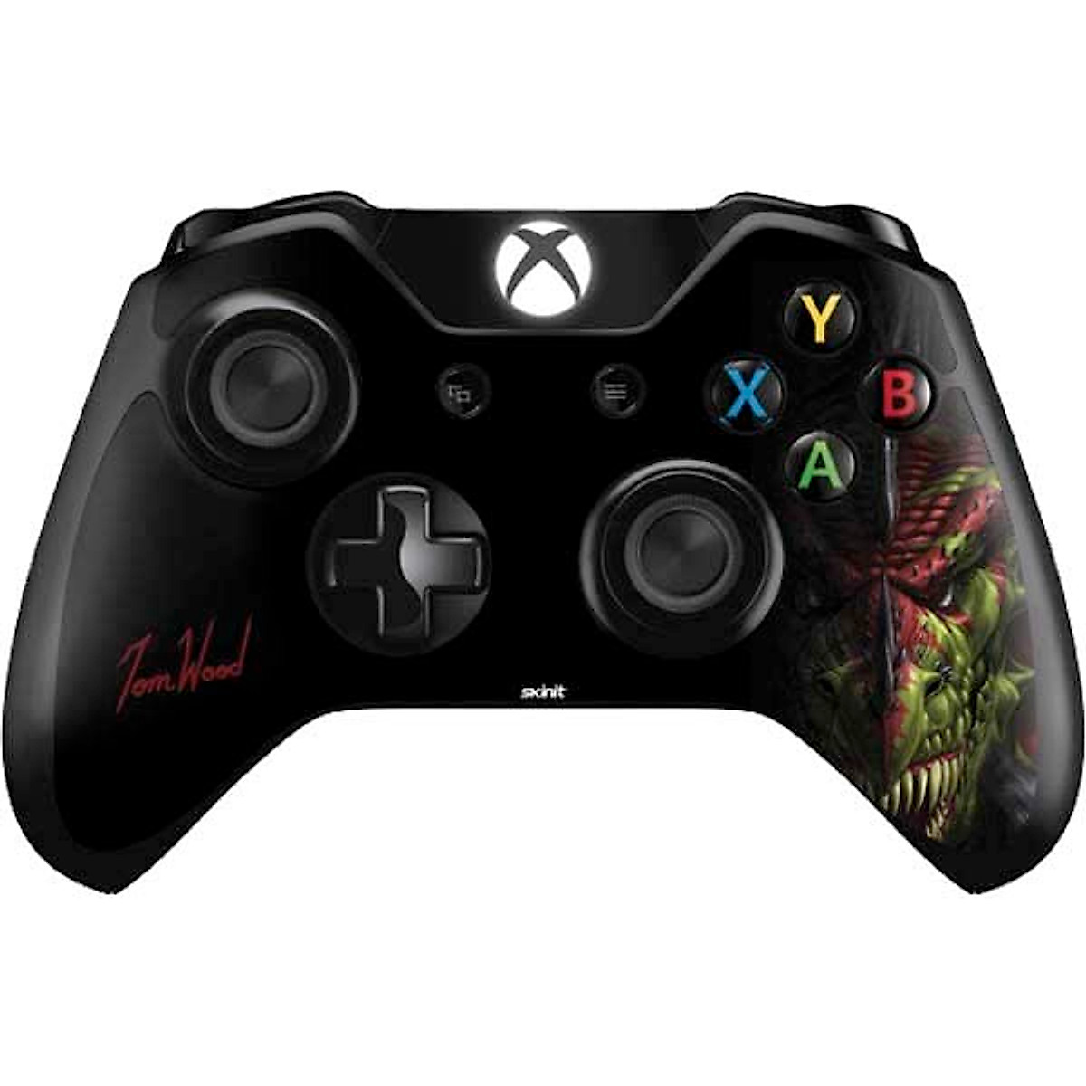 Skinit Decal Gaming Skin Compatible with Xbox One Controller - Officially Licensed Tate and Co. Lair of Shadows Dragon Design