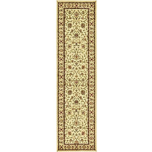 Unique Loom Voyage Collection Traditional Oriental Classic Intricate Design Area Rug (2' 7 x 10' 0 Runner, Ivory/Gold)