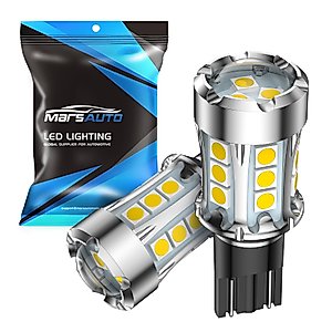 Marsauto 2024 New Upgrade 921 912 LED Bulbs, T15 for Reverse Backup Light, W16W 906 904 902 922 Truck Cargo Light Bulb, 2800Lumens 500% Brighter Super Bright Light 6000K Xenon White, Pack of 2