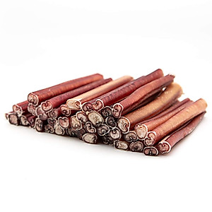 AWARDOG Odor-Free Bully Sticks (6 Inch, 12 Pack Standard Thickness), Fully Digestible 100% Beef Pizzle Chews, Grass-Fed, Grain-Free, Natural Long-Lasting Chews for Small & Large Dogs -12 Count