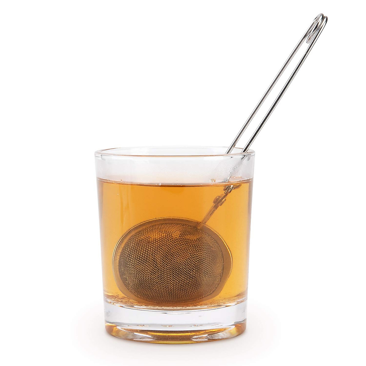 Snap Ball Tea Strainer, JEXCULL 3 Pack Premium Stainless Steel Tea Strainer with Handle for Loose Leaf Tea Fine Mesh Tea Balls Filter Infusers (Normal)