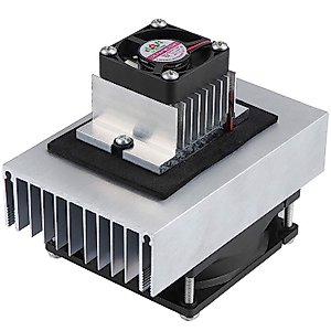ESUMIC DC 12V DIY Thermoelectric Peltier Refrigeration Cooling System Kit Semiconductor Cooler Conduction Module + Radiator + Fan + TEC1-12706
