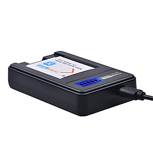 PowerTrust 2-Pack 3.7v NP-BN1 Replacement Battery and LCD USB Charger for Sony NP-BN1 Cyber-shot DSC-QX10 QX100 T99 T110 TF1 TX5 TX7 TX9 TX10 TX20 TX30 TX55 TX66 TX100V TX200V W310 W320 W330 W350 W360