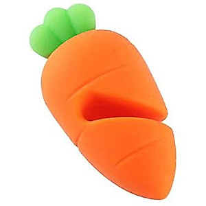 Silicone Spill Proof Lid Lifters Cute Carrot Shaped Small Soft Heat Pot Pan Saucepan Lid Holder Fun Kitchen Gadgets Deft Design