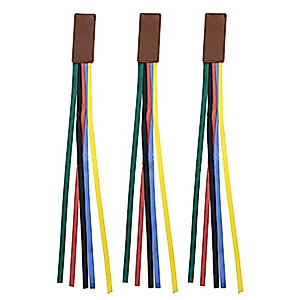 NUOBESTY 3pcs Ribbon Bookmark Multi Tassel Page Marker Leatherette Bookmark Colorful Artificial Leather Bible Bookmark for Books Bible Reading Office Accessories