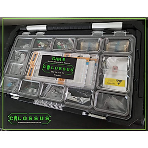 GAR Colossus Starter Kit for Arduino Uno Mega Nano - Complete Advanced Set, 5 Main Boards - 30 Sensors, 10 Shields with ESP32 WiFi + Bluetooth Modules for Wireless Robotics Smart Car