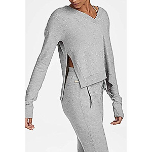 Alala Women's Wander Sweatshirt (X-Small, Grey Rib)