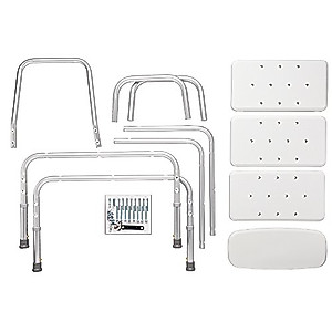 Delta Faucet DF565 Bathroom Safety Adjustable Transfer Bench in White