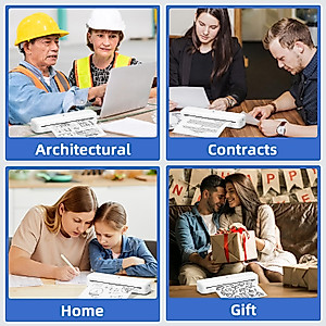 Phomemo M834 Ultra Portable Printer Wireless for Travel, (Upgraded) Bluetooth Thermal Printer 8.5" x 11"&A4, Compatible with iOS,Android & PC,Inkless Mobile Printer for Travel,Office,School,Home