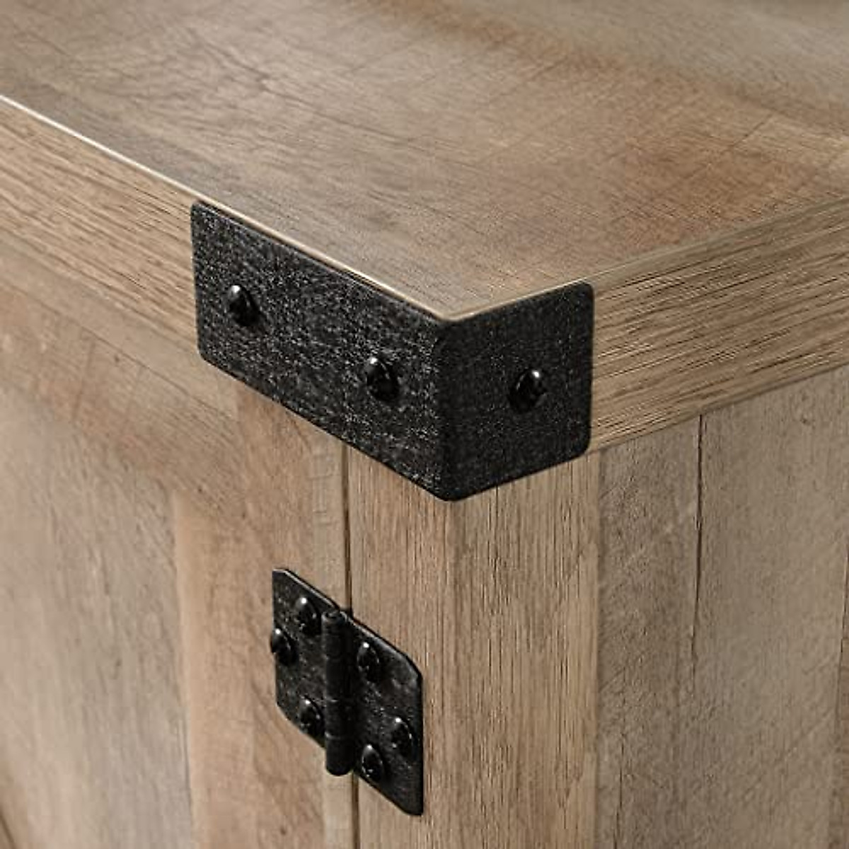 Sauder Bridge Acre Credenza, for TV's up to 65", Lintel Oak Finish