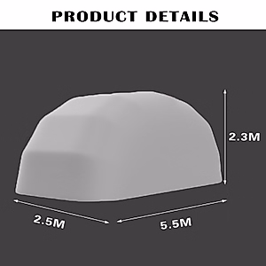 Folding Mobile Carport, Portable Stainless Steel Car Tent, Semi-Automatic Simple Outdoor Garage Car Cover, Durable Rainproof Awning, for Cars/Sedans, Grey