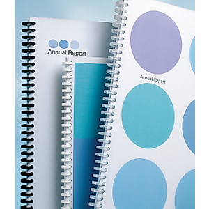 GBC ClickBind Binding Spines, 16 mm, 145 Sheet Capacity, A4, 34 Ring, White, 387340E