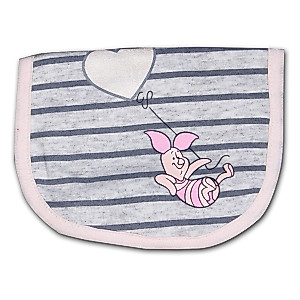 Disney Winnie the Pooh Baby Girls Bodysuit, Pants and Bib Set for Infants