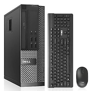 Dell OptiPlex 9010 Refurbished Desktop Computers i7 3.4GHz, 32GB Ram New 1TB SSD, AC7260 Built-in WiFi Ready, HDMI Dual 4K Monitor Support, Windows 10 Pro, Altec Wireless Keyboard Mouse (Renewed)