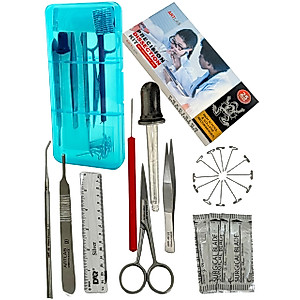 ArTLaB-Advanced Precision Dissection Kit - 25 pieces total. Stainless Steel Instruments perfect for Anatomy, Biology, Botany, Veterinary and Students -Dissecting Kit set