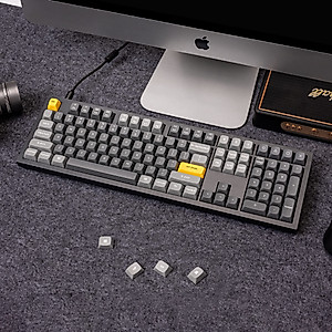 Keychron Q6 Wired Custom Mechanical Keyboard, QMK/VIA Programmable Macro, Full-Size Aluminum RGB Backlit, Double Gasket Hot-Swappable Gateron G Pro Brown Switch Compatible with Mac Windows Linux-Grey