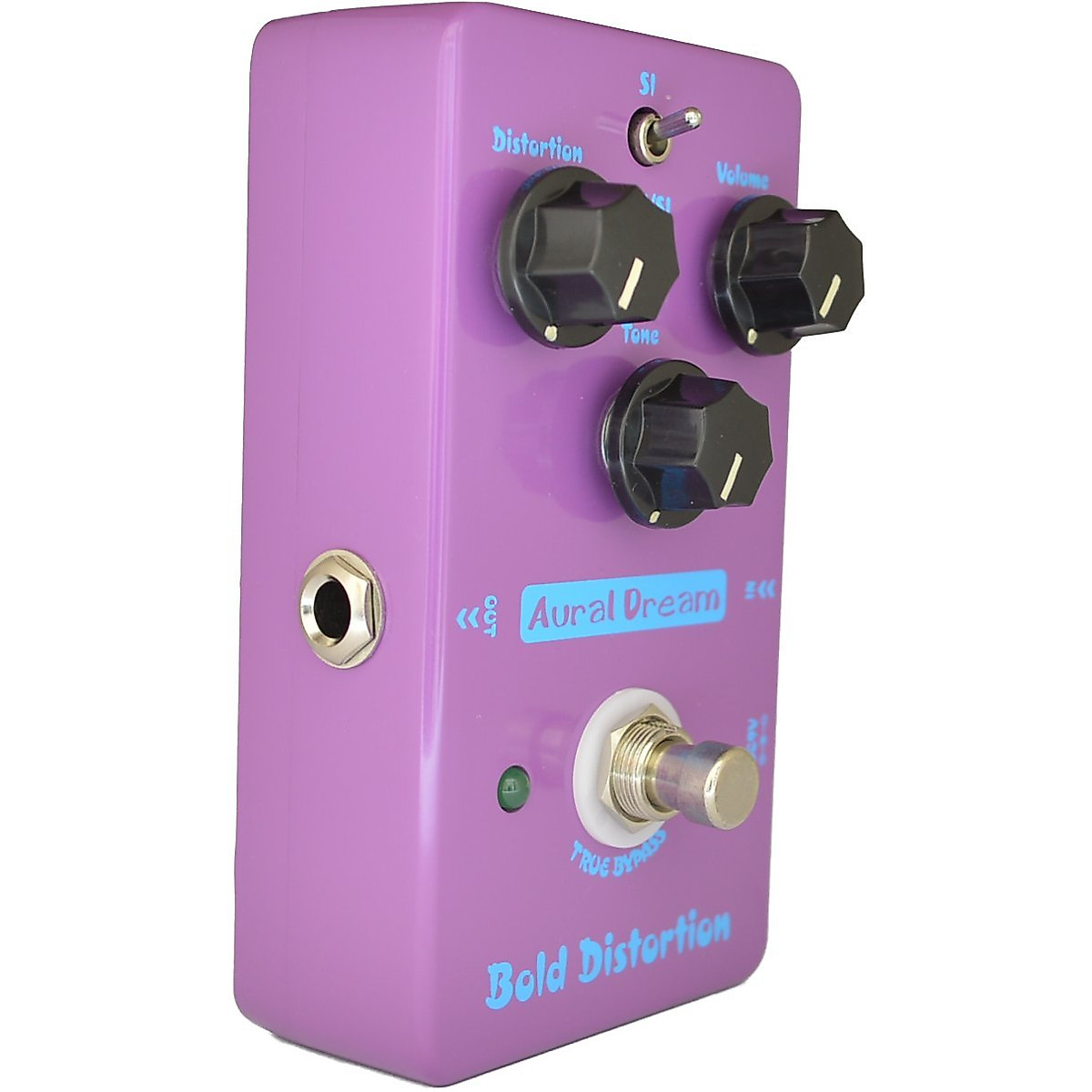 Aural Dream Bold Distortion Guitar Effect Pedal includes Heavy Distortion and High-Gain Powerful Dynamic Response for 2 Distortion modes,True Bypass